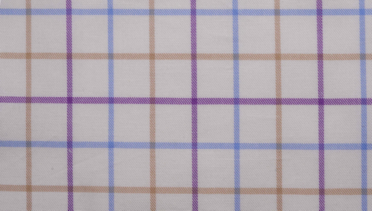 4011/60/51 - Blue / Plum – Ringhart Shirting Fabrics